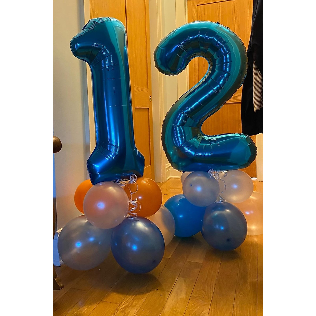 40 Inch Navy Blue 1 Balloon for First Birthday, Blue One 1st Number Balloon Birthday Decorations for Man, 10th 21st, Giant Number 1 Balloon