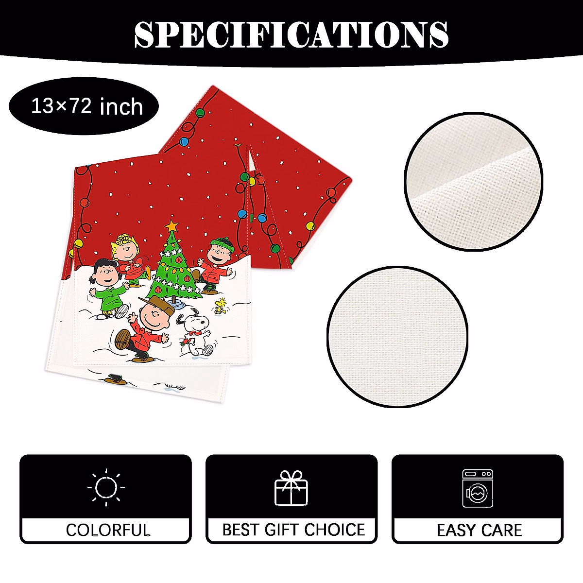 Christmas Table Runner Christmas Table Cover White Dog New Year Winter Xmas Decor Red Christmas Decorations for Home Party