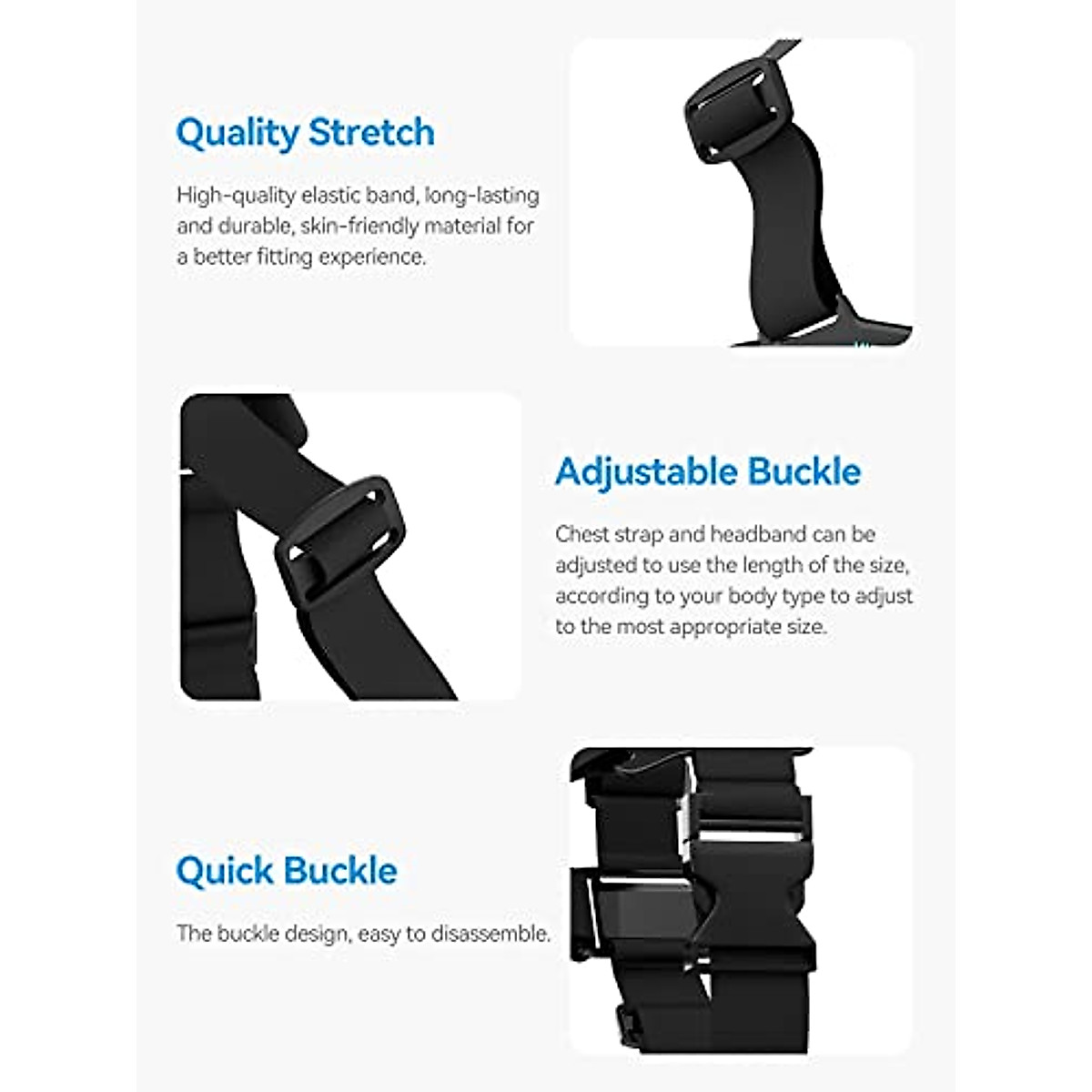 TELESIN Head Mount Strap Chest Mount Harness Video Camera Mount Accessories Kit Compatible with GoPro Hero 11,10,9,8,7,6,5,4, Session 3+, 3, 2, 1, Hero (2018),Fusion,DJI Osmo Action Cameras