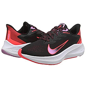 Nike Women's Road Running Shoe, Black Flash Crimson Beyond Pin, 7