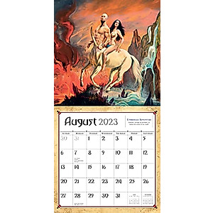 Boris Vallejo & Julie Bell's Fantasy Wall Calendar 2023: Escape to a World Swirling with Mystery and Magic