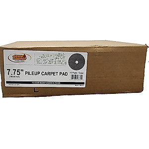 8" Grey - PileUp Carpet Pads for 19" Cimex Cyclone - Pack of 15 Pads