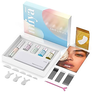 MIYA LASH Lash Lift Kit | Keratin Eyelash Perm Kit | Semi Permanent LVL Curling & Lifting Eyelashes | Includes All Tools & Accessories | Professional Result | Home & Salon Use | Vegan Eyelash Lift Kit