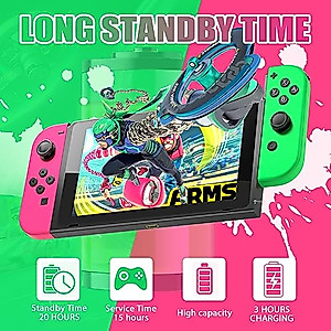 DILITT Gamepad Controllers for Nintendo Switch,Left Right Controller Replacement for Switch/Lite/OLED,Switch Controllers Gamepad Supports Screenshot/Wake-up Function/Motion Control（HL）