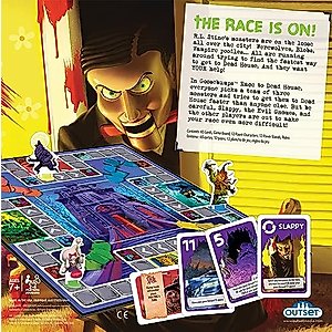 Goosebumps Race to Dead House - The Game of Werewolves, Blobs and Vampire Poodles - for 2 to 4 Players Ages 7 and up