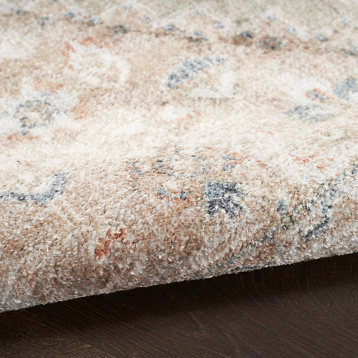 Nourison Astra Machine Washable Bohemian Sage Multi 5'3" x 7' Area -Rug, Easy -Cleaning, Non Shedding, Bed Room, Living Room, Dining Room, Kitchen (5x7)