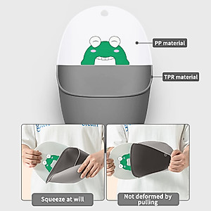AIR&TREE Portable Potty Training Urinal Toilet for Toddler Boys, Kids Pee Trainer, Funny Baby Training Potties, Foldable for Travel(Grey)
