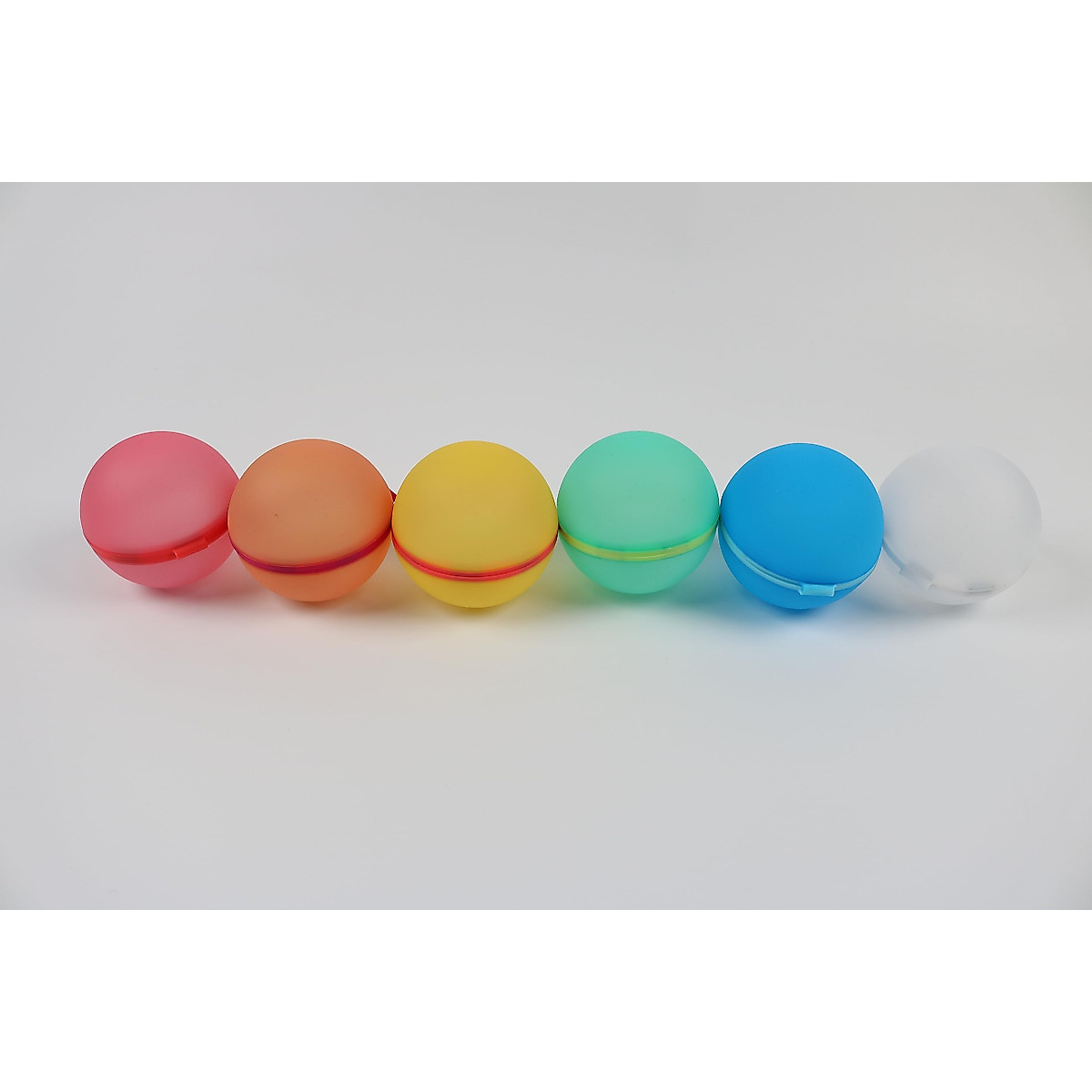 Reusable Water Bomb Balloons | Self Closing Soft Silicone Ball Bath Toy | Outdoor Water Splash Activity for Boys and Girls (6-pack)