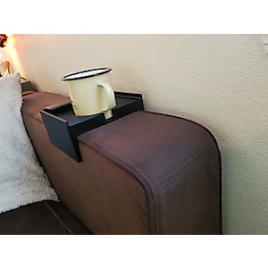 Cup holder/smartphone and remote accessories tray, compatible with lovesac sectional