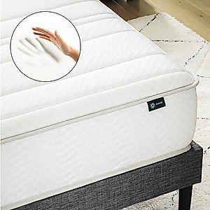 ZINUS 6 Inch Foam and Spring Hybrid Mattress [New Version], Twin XL, Fiberglass Free, Medium Firmness, Durable Support, Certified Safe Foams & Fabric, Mattress in A Box