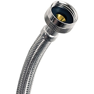 Certified Appliance Accessories Washing Machine Hose with 90 Degree Elbow, Hot or Cold Water Supply Line, 6 Feet, PVC Core with Premium Braided Stainless Steel