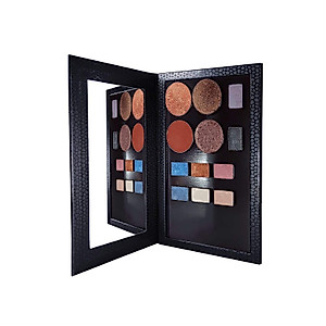 Allwon Magnetic Palette Empty Eyeshadow Makeup Palette with Shatterproof Mirror for Eyeshadow Lipstick Blush Powder (Black)