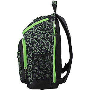 FUEL Top Load Multipurpose Backpack, Extra Large Main Compartment w/Easy Access, Padded Back w/Adjustable Comfort Straps, Front Molle Loops - Black/Lime