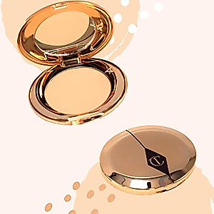 Charlotte Tilbury Mini Airbrush Flawless Finish Setting Pressed Compact Makeup Face Powder for Women - 2 Medium