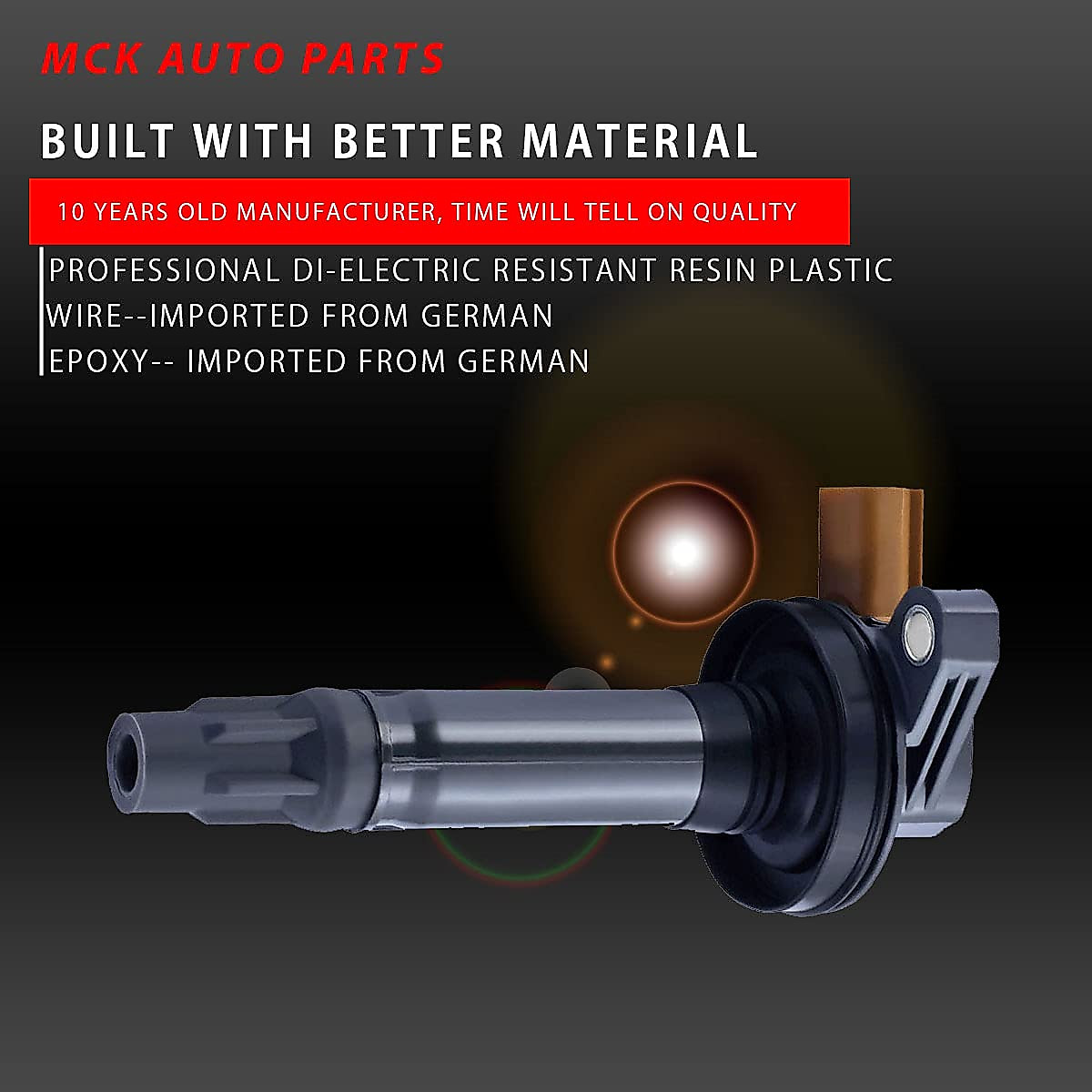 MCK 6pcs Ignition Coil Pack And Motorcraft Iridium Spark Plug Compatible With Ford Lincoln Expedition F-150 F150 Flex Police Interceptor Transit 2011-2017 11-17 3.5L 3.5 V6