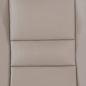 HECASA Driver Side Bottom Seat Cover Artificial Leather Tan Compatible with 2002 2003 2004 Ford Excursion Limited 4 Door