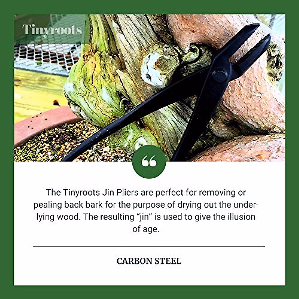 Tinyroots Heavy Duty Carbon Steel Jin Pliers. Perfect for Jin, and Also Great for Applying or Removing Bonsai Wire. 210 mm…