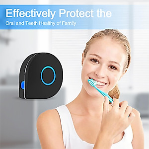 TAISHAN UV Sanitizer Toothbrush Case，Rechargeable Portable Mini Holder with Mirror,Fits All Toothbrushes for Electric and Manual,Safety Feature Home Travel