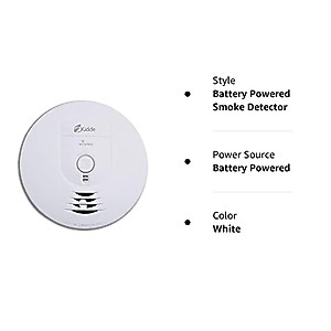 Kidde Wireless Smoke Detector, AA Battery Operated (Included), Ionization Sensor Wire-Free Interconnect Smoke Alarm