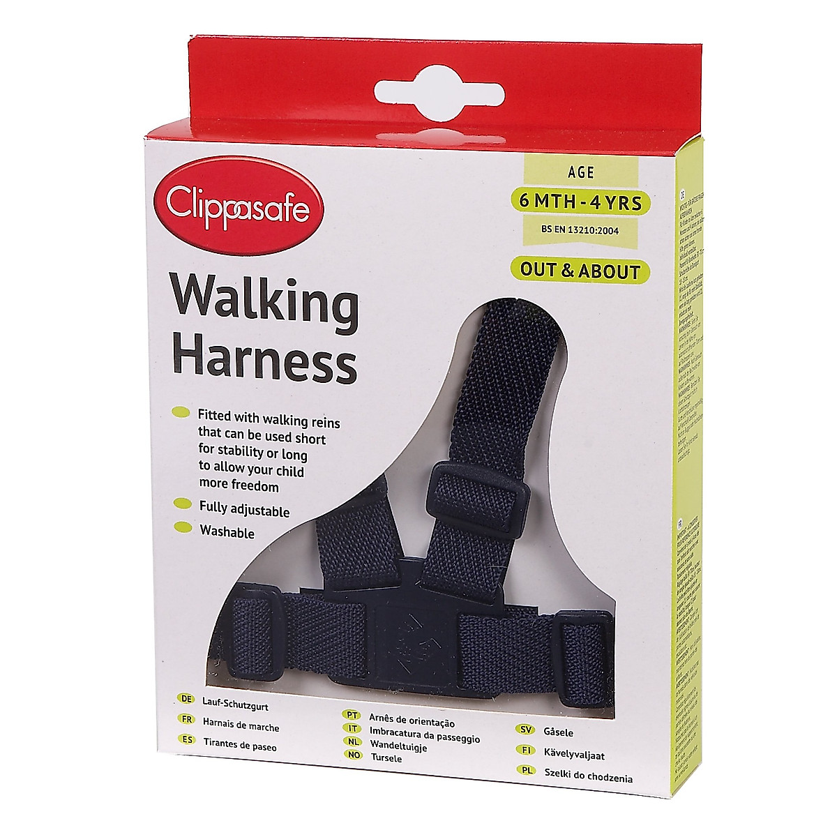 Clippasafe Walking Harness and Reins (Navy)