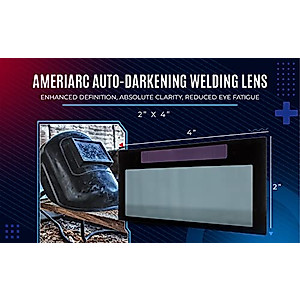 AmeriArc Auto-Darkening Welding Filter For Mask 2x4 - Shade 10, Filtering Lens Fits Most Helmets and Pipeliner Hood