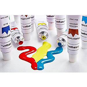 KINGART Studio Watercolor Paint, 12 ml (.4oz), Set of 12 Colors