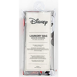 Jay Franco Disney Mickey Mouse Mickey Icon Drawstring Laundry Bag - Oversize Durable Storage/Travel Bag for Home or College - Measures 21 x 32 inches (Official Disney Product)