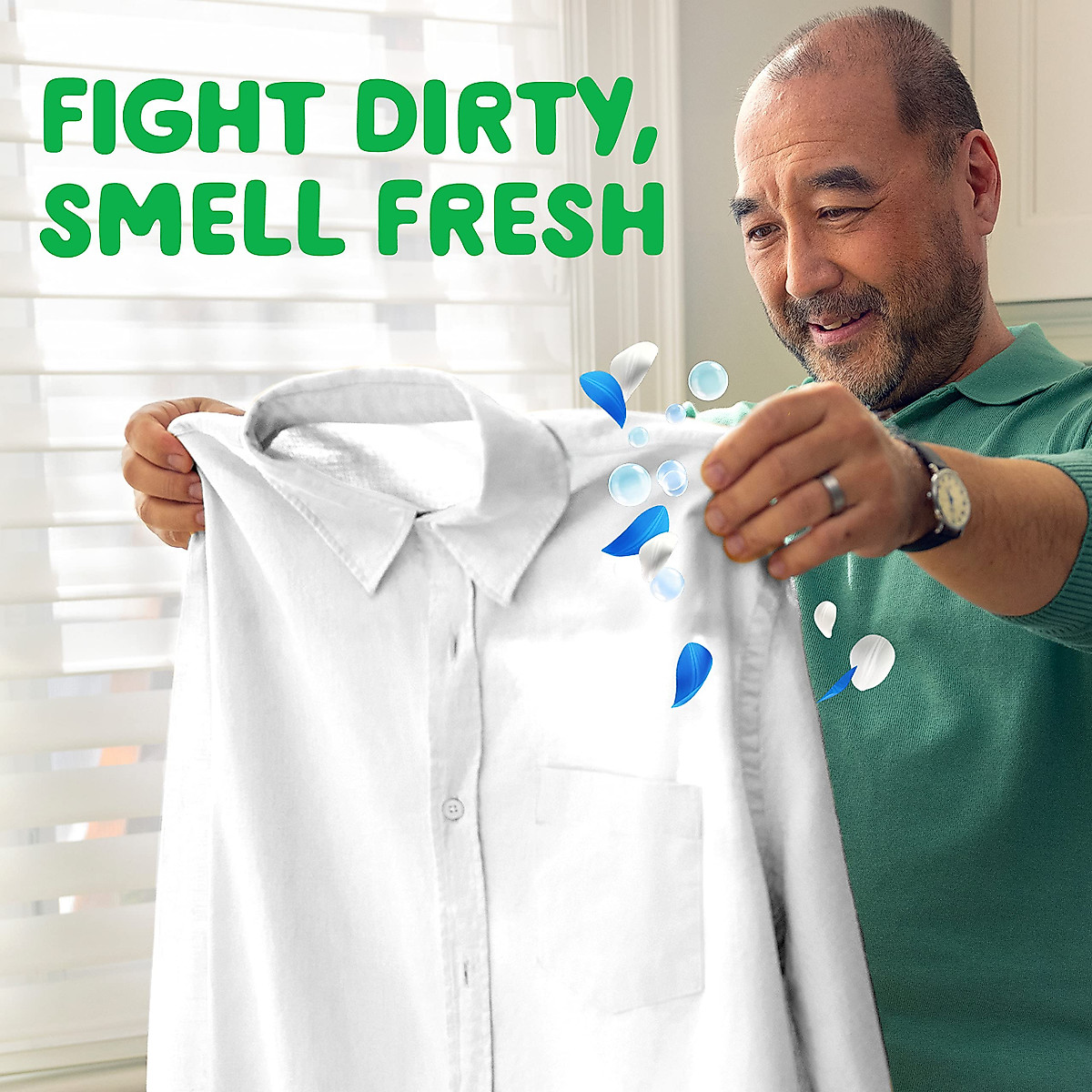 Gain Ultra Oxi Liquid Laundry Detergent, 128 loads, 184 fl oz, Waterfall Delight Scent, 2-in-1, HE Compatible