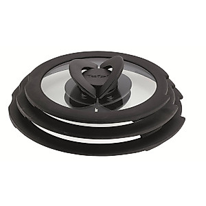 Tefal L9931012, 3 Glass Lids, Black