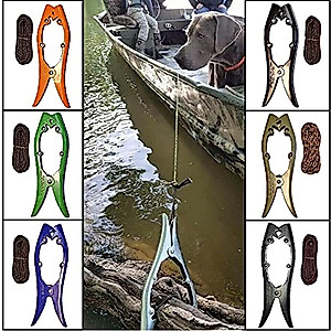 FunFishingIdeas Brush Gripper Made in USA Securely Anchor Your Kayak, Canoe or Boats up to 22 feet in Seconds. The Harder You Pull The Tighter It Grips (Camo)