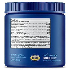 Zesty Paws Mobility Bites Joint Supplement for Dogs - Hip and Joint Chews for Dogs - Glucosamine for Dogs, Chondroitin, & MSM + Vitamins C and E for Dog Joint Relief - Adv Chicken - 90 Count