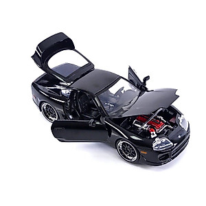 1995 Supra Black 1/24 Diecast Model Car by Jada 33380