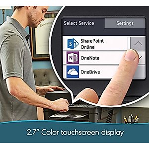 Brother MFC-L2750DWB All-in-One Wireless Monochrome Laser Printer for Office - 4-in-1 Print Copy Scan Fax - 2.7" Touchscreen LCD, Auto Duplex Printing, 36 ppm, 50-Sheet ADF, Tillsiy Printer Cable