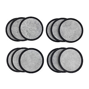 Xcivi 12 Pack Replacement Water Filter Discs for Mr. Coffee Coffee Maker, Activated Charcoal Water Purification Dics