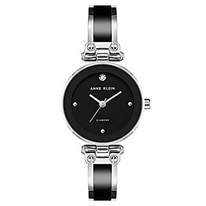 Anne Klein Women's Genuine Diamond Dial Bangle Watch