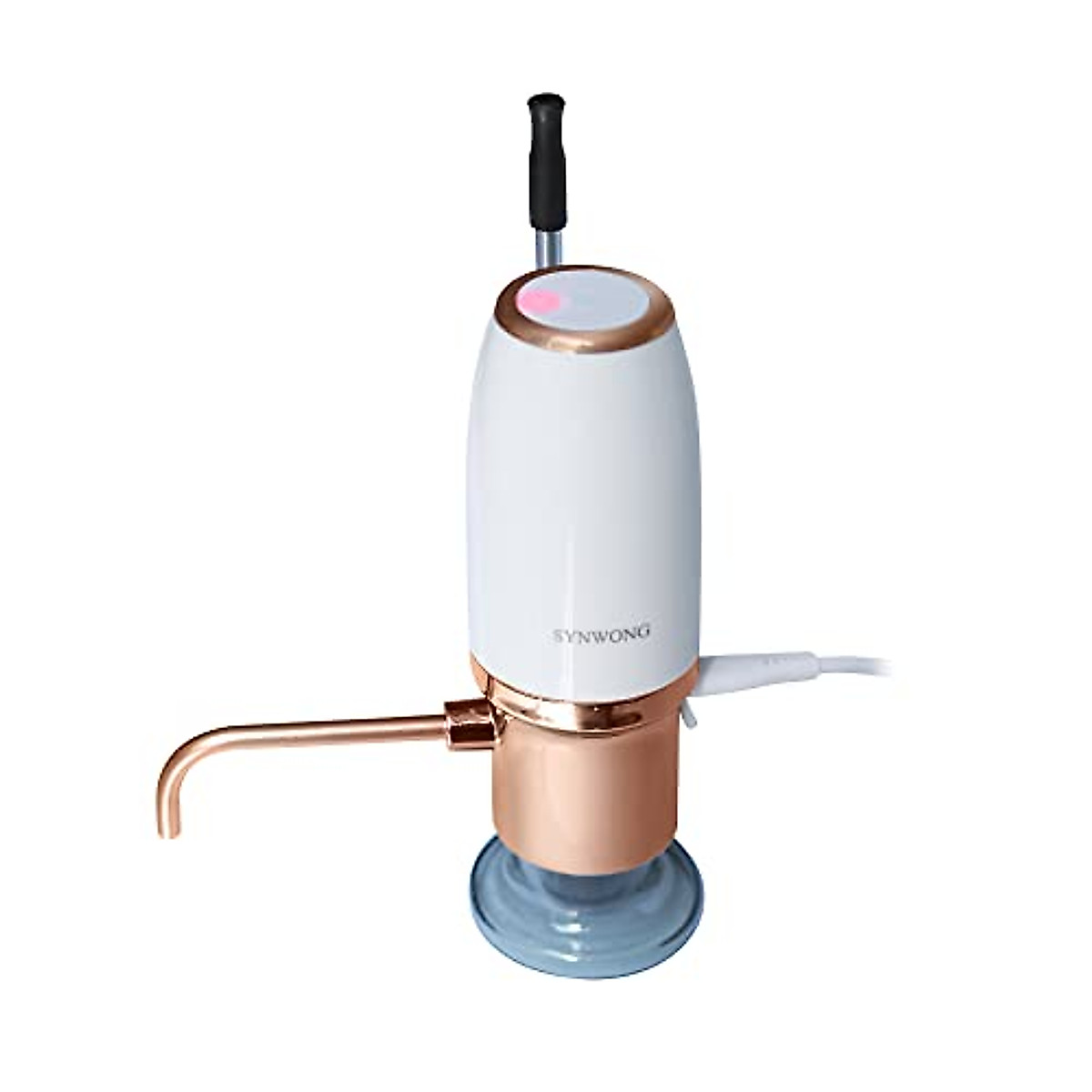 SYNWONG Electric Wine Aerator Pourer Automatic Wine Dispenser – Effortless One-Button Pouring and Enhanced Flavor at Your Fingertips, Great Gift for Wine Assesory Lovers