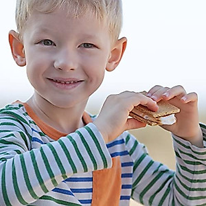 Nostalgia Jet-Puffed Indoor Electric Stainless Steel S'mores Maker with 4 Compartment Trays for Graham Crackers, Chocolate, Marshmallows and 2 Roasting Forks, White