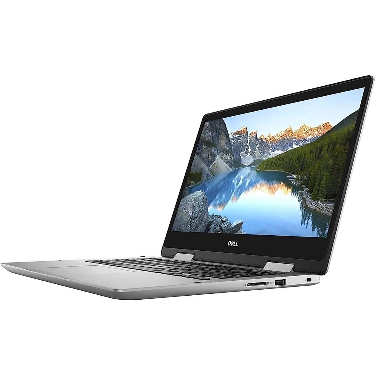 Dell Inspiron 14" 2-in-1 Laptop Core i7-8565U 16GB RAM 512GB SSD Silver - 8th Gen i7-8565U - Intel UHD Graphics 620 - in-Plane Switching Technology - Features Dell Cinema - Windows 10 Home