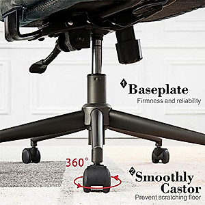 ovios Home Office Desk Chairs Computer Office Chair Modern Ergonomic Desk Chair High Back Suede Fabric Desk Chair for Executive or Home Office (Grey)