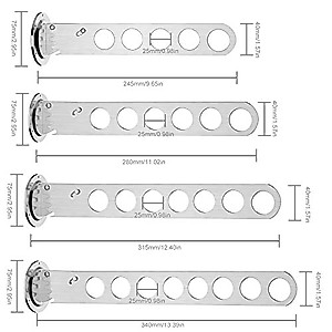 1 PCS Folding Wall Mounted Clothes Hanger Rack, Wall Clothes Hanger Retractable, Outdoor Indoor Swing Arm Laundry Hanger Dryer Rack Heavy Duty Coat Hook Clothing Hanging System Garment Rack, 8 Holes