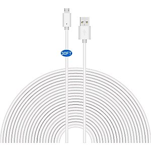 MOYEEL 30Ft Power Extension Cable for Wyze Cam/Wyze Cam Pan, Blink XT Cam,Power Charging for Home Security Camera