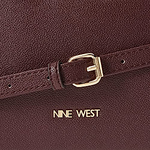 NINE WEST womens Rhea Shlder shoulder bag, Merlot, one size US