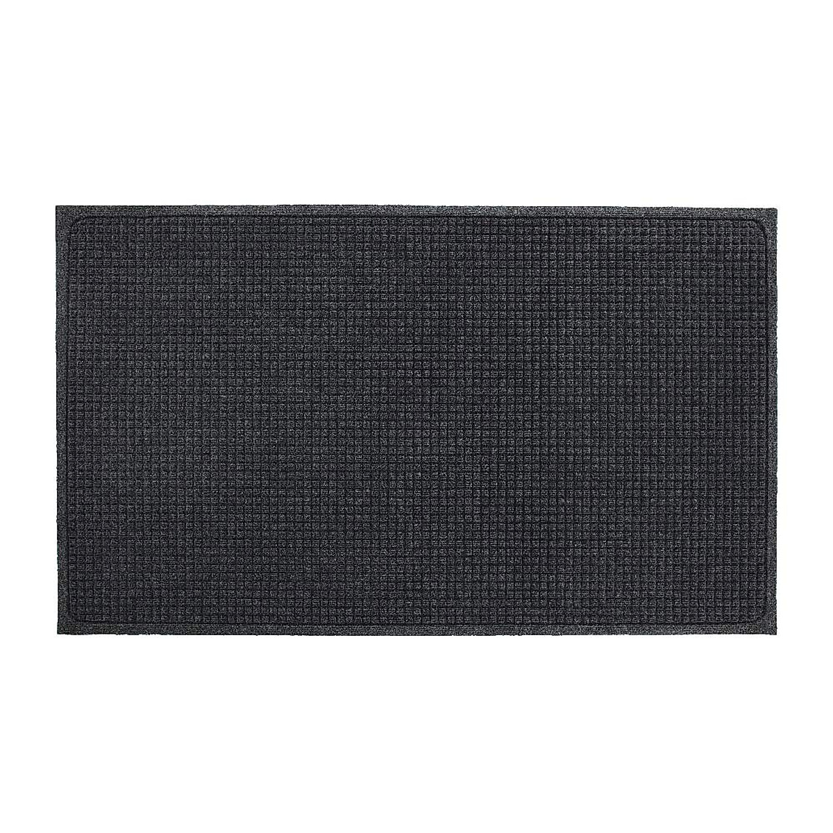 Genuine Joe 58937 Indoor Floor Mats, 4-Ft x6-Ft , Charcoal Gray