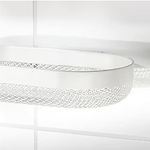 DRÖNJÖNS Wall Storage Organizer Basket White Steel 7 ¾x4 ¼x1 ¼