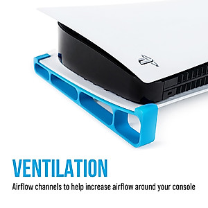 Glistco Skates - Horizontal Stand Compatible with PS5 - Disc Edition (Blue)