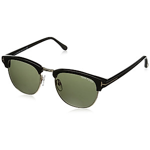 Tom Ford Sunglasses - Henry / Frame: Shiny Black with Green Gradient Lens