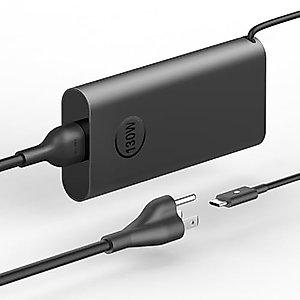 130W USB C Laptop Charger for Dell XPS 15 2-in-1 9575 9500 XPS 17 9700 Precision 5530 2-in-1 5550 5750 3660 3551 Latitude (Grey)