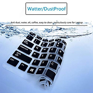 MUBUY Keyboard Cover Skin Fit Dell Latitude 5480 5490 7490 3340 5491 14" Inch/Dell E3340 E5490 E5491 E5450 E5470 E7450 E7470 7480 E7480-Black