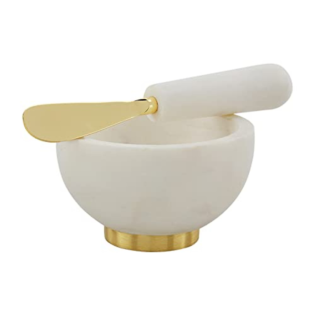 Mud Pie Marble Dip Bowl Set, White