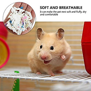 balacoo 450G Hamster Cage Bedding Liner Guinea Pig Cage Litter Box Liners Small Animal Paper Bedding Bunny Bedding Odor Control for Small Pet